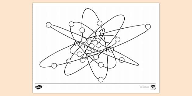 coloring pages on atom