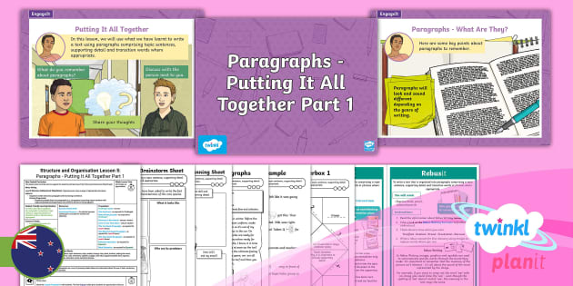 Phase 2 Writing: Paragraphs: Knowing How Paragraphs Are Used
