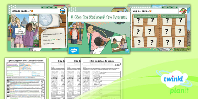 👉 PlanIt Year 6 Spanish Lesson: I Go to School to Learn