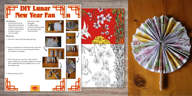 DIY Decorative Fan for Lunar New Year | Twinkl Party