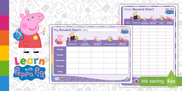 FREE! - Peppa Pig: Making Friends Behaviour Class Reward Chart