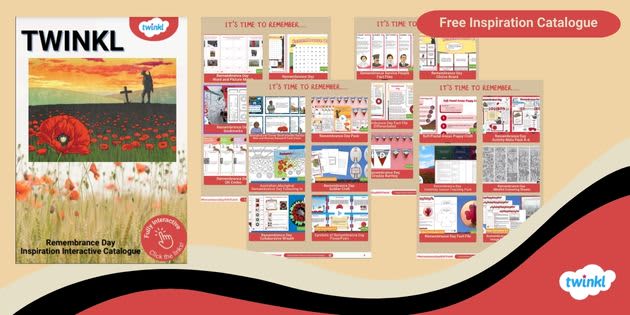 Remembrance Day Inspiration Interactive Catalogue - Twinkl