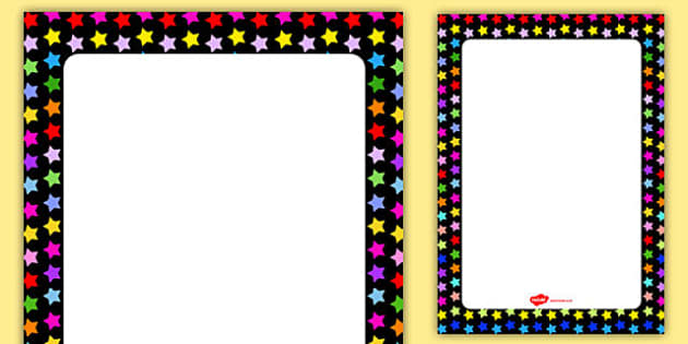 👉 Multicoloured Star Themed Editable Display Poster