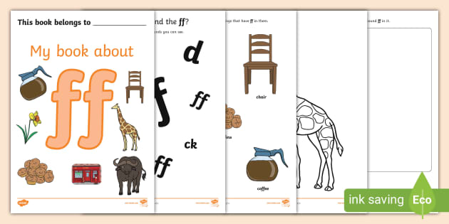 FREE! - 'ff' Words Phonics Worksheets - Primary English Resources