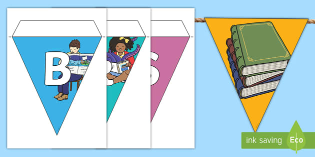 Books Display Bunting - -Australia (teacher made) - Twinkl