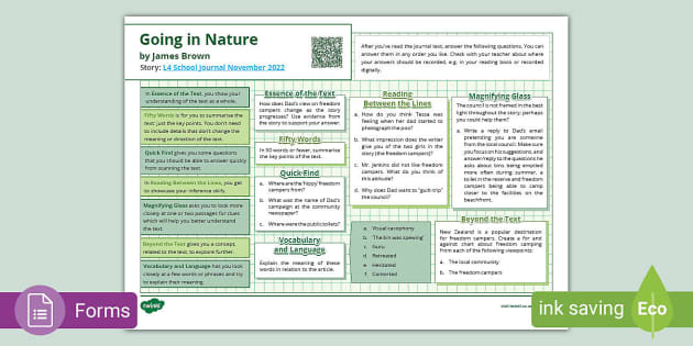 Level 4 November 2022: Going in Nature - Twinkl