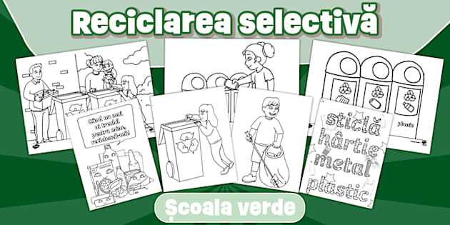 Școala verde – Desene de colorat