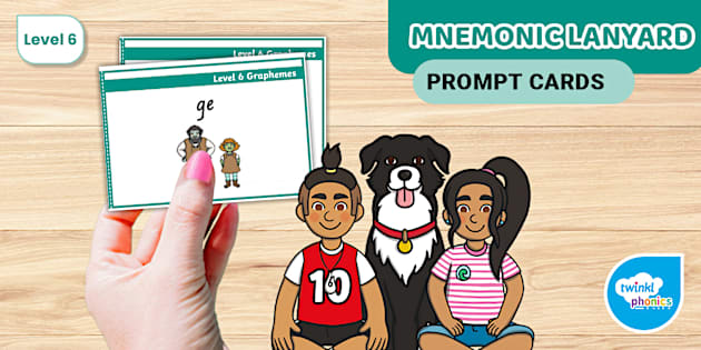 Level 6 Mnemonic Lanyard Prompt Cards (teacher made)
