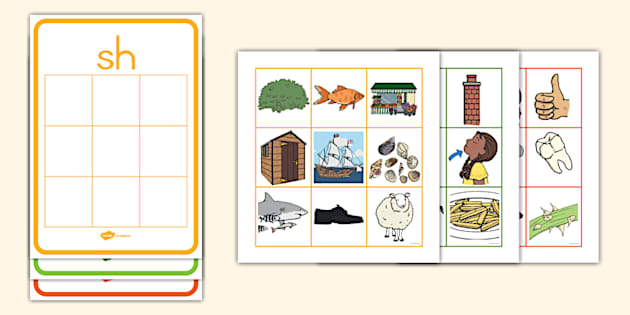 Grade 2 Phonics: sh, ch, and th Sorting Cards