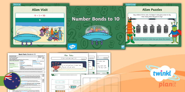 Phase 1 Number Bonds: Number Bonds to 10 (Lesson 2) - Twinkl