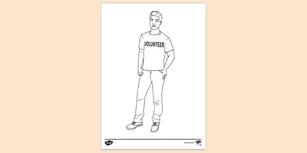 FREE! - Colouring Page of Person Colouring | Colouring Sheets