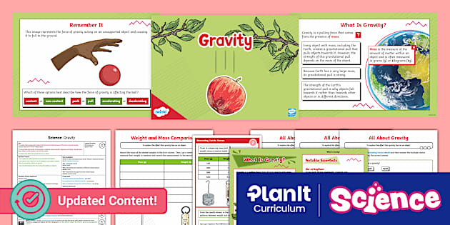 Science: Forces: Gravity Year 5 Lesson 2 - Twinkl