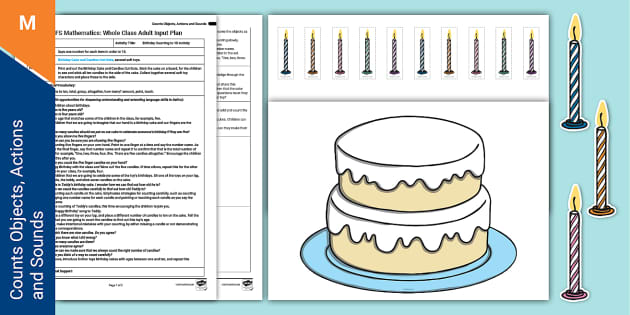 EYFS Maths: Birthday Counting Whole Class Adult Input Plan and Resource ...