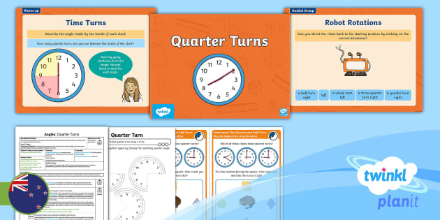 Level 2 Angles: Understand That Quarter and Half Turns May Be Begun ...