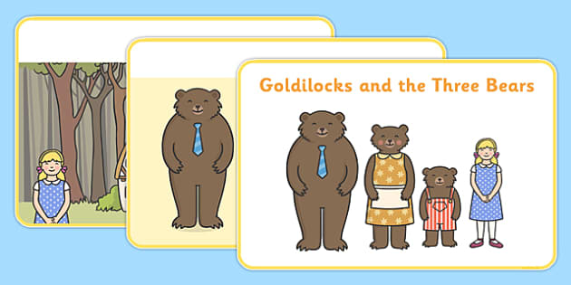Goldilocks and the Three Bears Story Sequencing