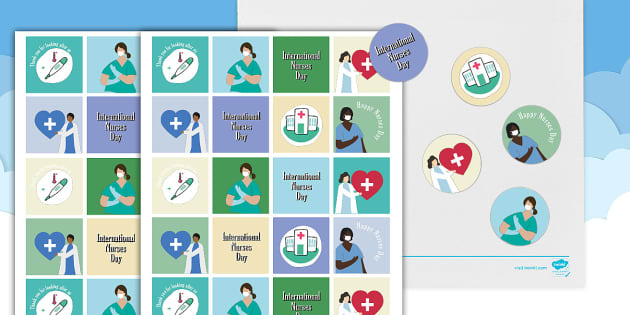 International Nurses Day - Celebration Stickers - Twinkl