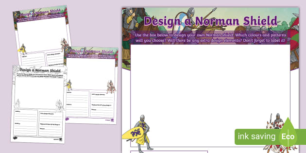 Design Your Own Norman Shield Worksheet (Teacher-Made)