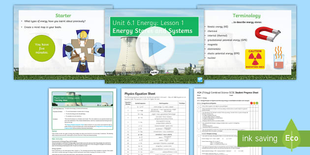FREE! - AQA Energy Lesson 1: Energy Stores and Systems | Beyond