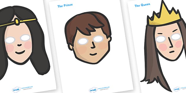 Snow White and the Seven Dwarfs Story Role Play Masks