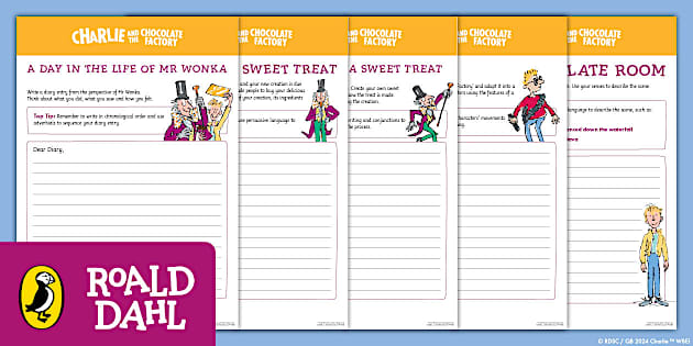 FREE! - Charlie and the Chocolate Factory: Short Burst Writing 9-11