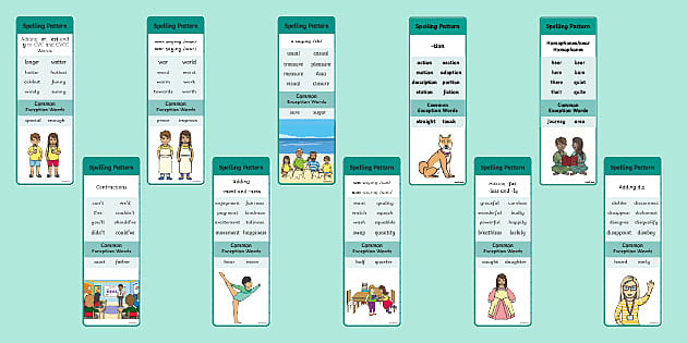 Level 6 Weeks 21-30 Spelling Bookmarks Bumper Resource Pack