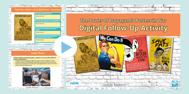 The Power of Propaganda Digital Follow-Up Activity (Year 7-8)