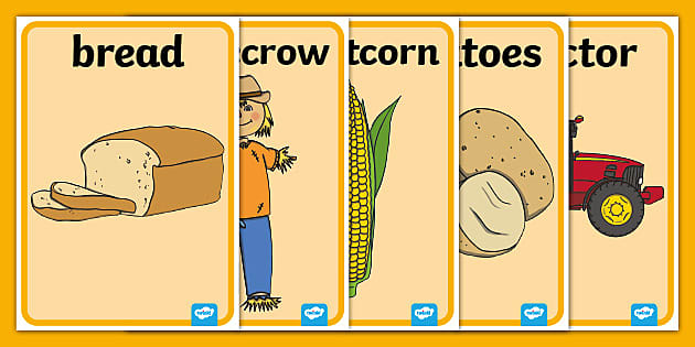 Harvest Display Posters (teacher made) - Twinkl