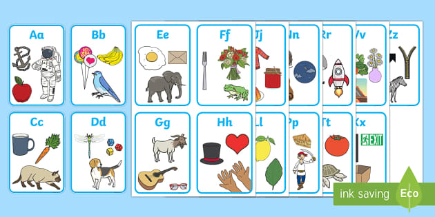 Alphabet Picture Cards (teacher made) - Twinkl