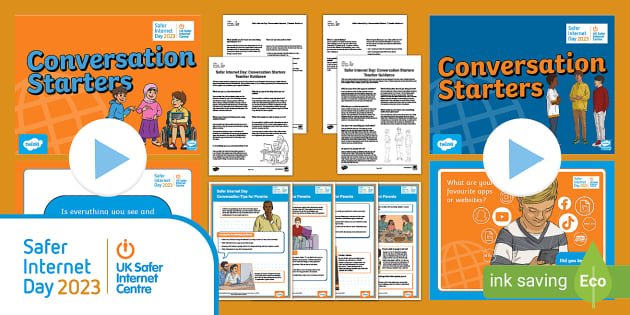 FREE! - Safer Internet Day: Conversation Starters Pack -Twinkl