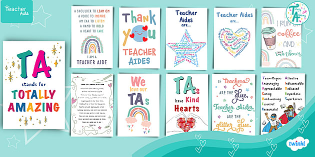 *To-Do* We Love our TA Poster Pack (teacher made) - Twinkl