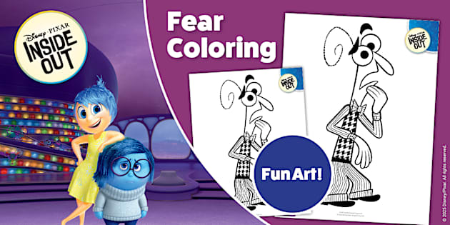 fear coloring pages inside out