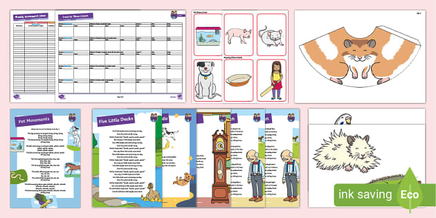 Phonics Level 1 Week 4: Pets Weekly Lesson Pack - Twinkl