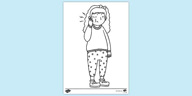 Toothache Colouring Sheet | Colouring Sheets (teacher made)