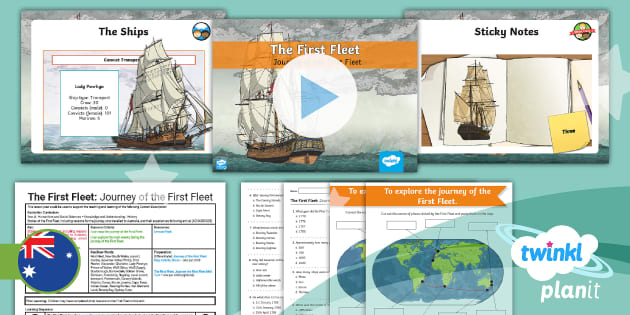 Year 4 Journey of The First Fleet Lesson Pack | History