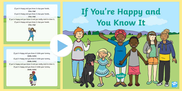If You're Happy and You Know It Song PowerPoint