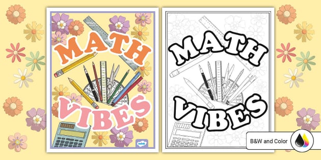 Math Vibes Spring Poster For 6th 8th Grade Teacher Made