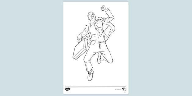 Celebrating Businessman Colouring Sheet | Colouring Sheets