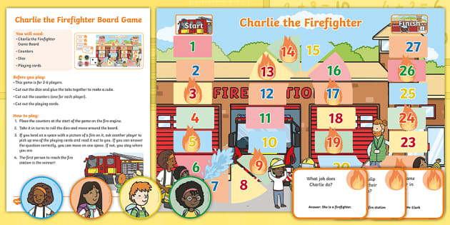 Charlie the Firefighter Board Game