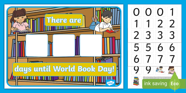 FREE! - World Book Day Countdown Display Poster - Twinkl