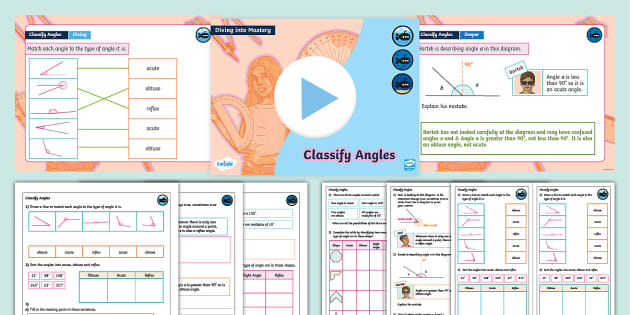 👉 Y5 Diving into Mastery: Step 2 Classify Angles Teaching Pack