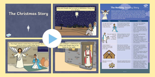 The Nativity Sensory Story Pack (teacher made) - Twinkl