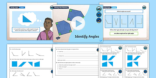 Year 4 White Rose Maths: Identify Angles Teaching Pack
