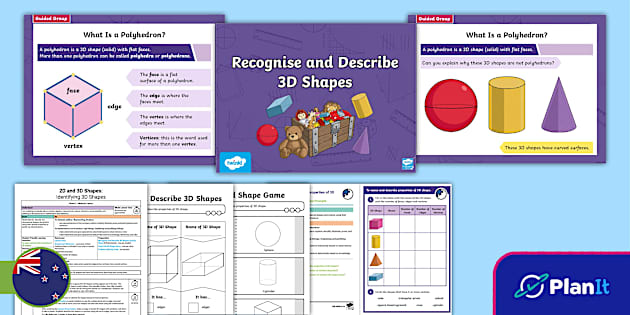 Phase 2 Space: (Identifying 3D Shapes) Lesson 4 | NZ