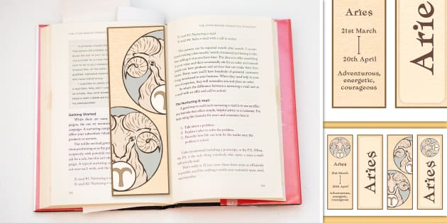 Aries Bookmarks | Twinkl Party (teacher made) - Twinkl