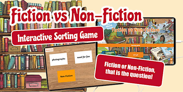 Fiction vs Non-Fiction Interactive Sorting Game