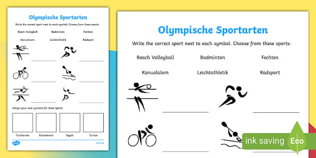 Olympic Sports Worksheet / Worksheet, worksheet - Twinkl