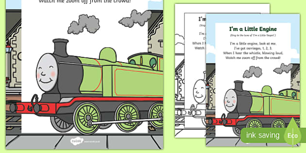 I'm a Little Engine Song (teacher made) - Twinkl