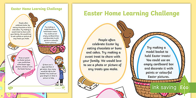 Easter Home Learning Challenge Sheet
