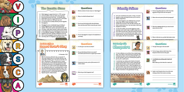 LKS2 60-Second Reads: Ancient Egypt Activity Pack - Twinkl