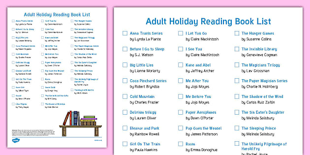 Adult Holiday Reading Book List